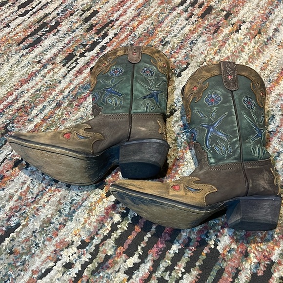 Dan Post | Shoes | Dan Post Blue Bird Floral Cowgirl Boots | Poshmark